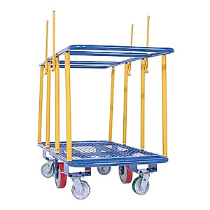 Vestil PANEL-H Horizontal Panel Cart, 2,000-lb. Load Capacity, Overall W x L x H (in.) 32-1/16 x 63-1/2 x 51-3/8,