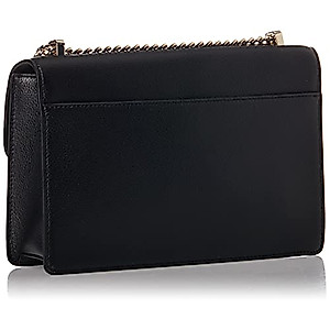 DKNY Women's Everyday Multipurpose Crossbody Handbag Shoulder Bag, Black/Gold Elissa Large, One Size US