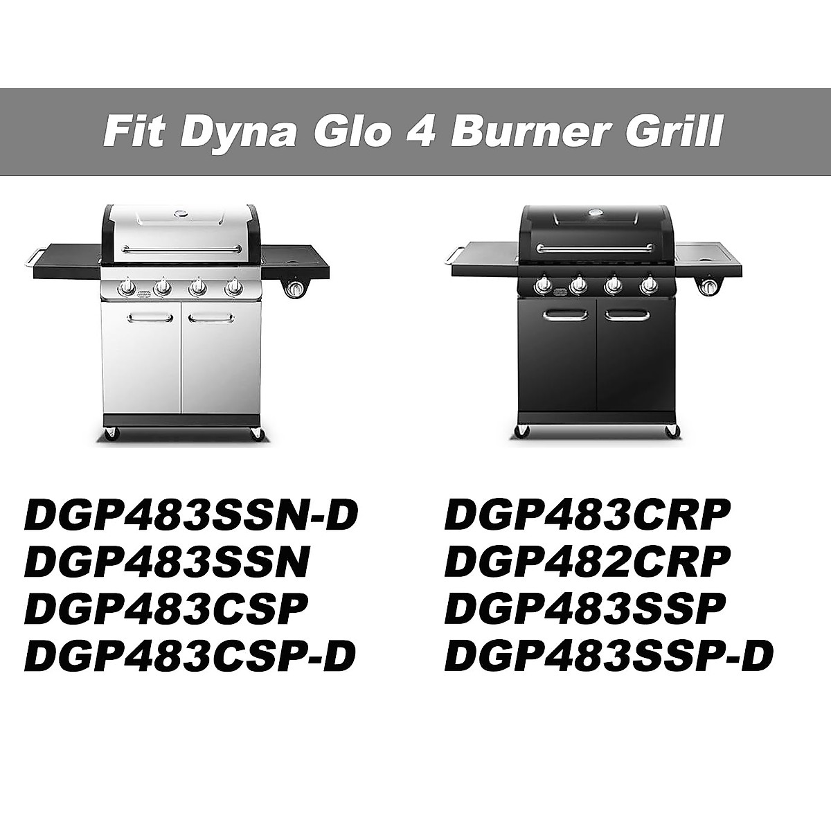 70-01-791 DGP483SSN-D Heat Tent Replacement Parts for Dyna Glo DGP483CSP-D DGP483SSN DGP483CRP DGP483SSP-D DGP482CRP DGP483CSP DGP483SSP Dyna Glo Heat Shield 4 Burner Heat Plate Grill Parts