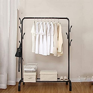 ZyLiZz Hangers,Coat Racks Floor Coat Rack Indoor Single Pole Clothes Shelf Balcony Clothes Pole Outdoor Drying Rack Floor-Standing Coat Rack