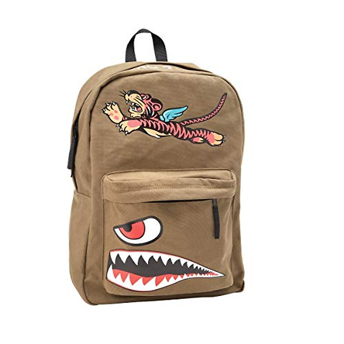 Classic Flying Tigers Canvas Backpack With Adjustable Shoulder Straps For All Ages One_Size