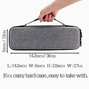 Rummy Tiles Game, Rummy Cube Travel Game Set Outlasting Color with 4 Anti-Skid Rack & Convenient EVA Hard Case