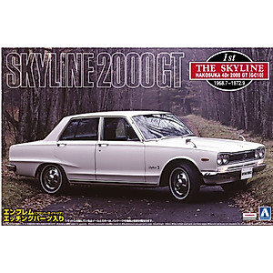 1/24 Hakosuka (Nissan Skyline C10) 4Dr 2000GT(GC) `70 (Model Car) Aoshima The Skyline|No.01