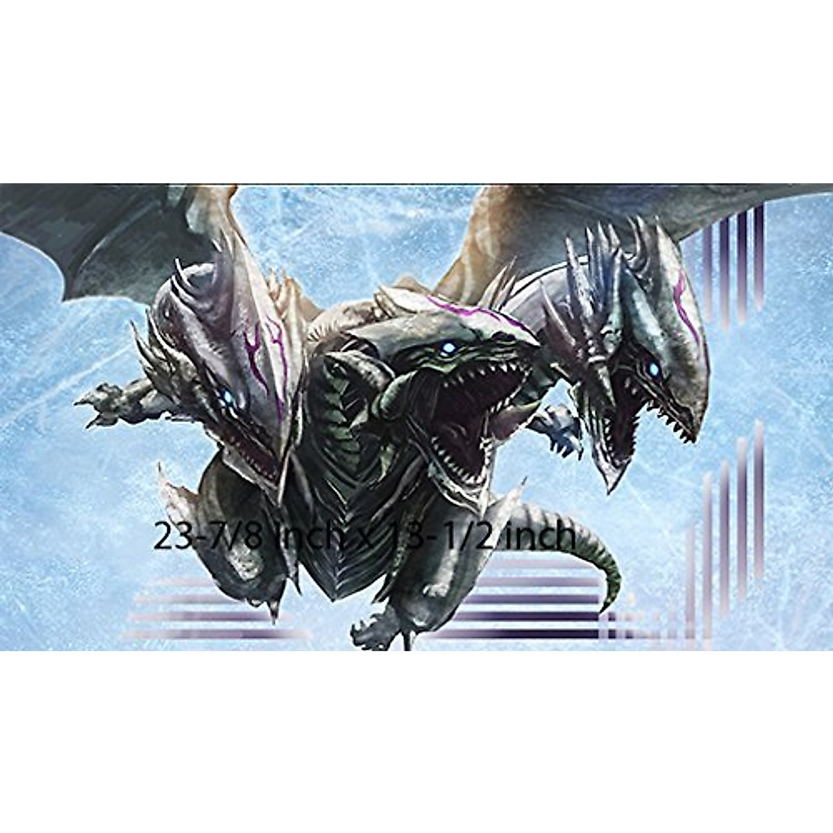 AART TM Blue Eyes Dragon PLAYMAT, Anime Custom Play MAT Compatible for DTCG Digi Poke YGO Yugi