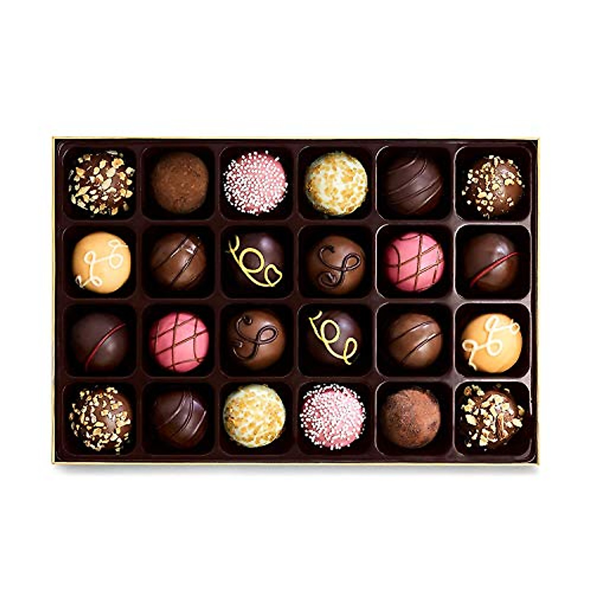 Godiva Chocolatier, Signature Truffles Assorted Chocolate Gift Box 24Ct, 1 ounces
