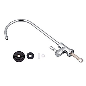 1/4'' Kitchen Faucet, Kitchen Sink Faucet 360 ° Stainless Steel Rotatable Drinking Water Faucet Tap Chrome Reverse Osmosis RO Drinking Faucet