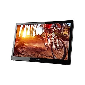 AOC E1659FWU 16IN TFT LCD USB Powered Monitor 8MS 16:9 500:1 Contrast 1366X768