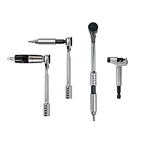 Topeak Ratchet Rocket Lite NTX+, Ratchet Tool and bits, w/ 2-6 Nm Adjustable TorqBit and Chain Tool Head, 19 Function Bike Tool