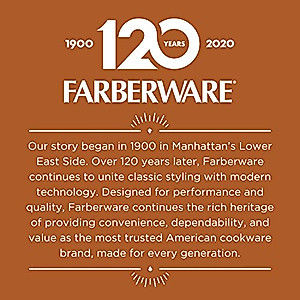 Farberware Glide Nonstick Frying Pan / Fry Pan / Skillet - 10 Inch, Brown