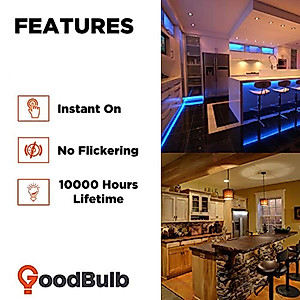 GoodBulb 13-Watt Compact Fluorescent Bulb - 2700K Warm White Color - Ultra Mini Spiral CFL Light Bulbs - E26 Medium Base (Pack of 2 Bulbs)