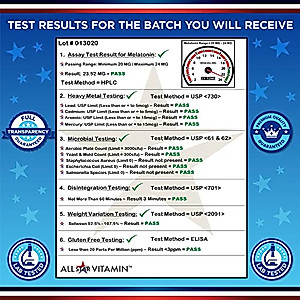 All-Star Vitamin Mega-Melatonin PM 20mg, High Potency, 180 Vegetarian Capsules, Clean-Formulated, Non-GMO, Gluten Free, Vegan, Drug-Free