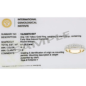 IGI Certified 14k White Gold 1/2CT TDW All-Around Diamond Stackable Eternity Wedding Band by Diamond Hub Love Gift for Women(H-I,I2)