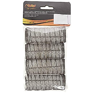 2 Pack (TOTAL 8 ROLLERS w/ 8 Pins) HAIR STYLING BRUSH ROLLERS & PINS Hair Curlers 3" x 1 1/8" Bristles