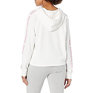 PJ Salvage Loungewear Barbie-Hang W/Friends Hoody, Ivory, M (Women's 6-8) Apparel