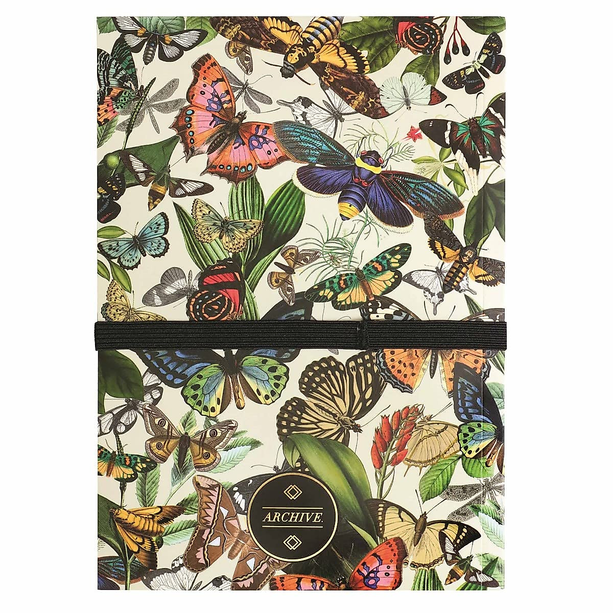 Archive Portico Designs Slim Journal Set Collection Bound Notebooks, Set of 2, Botanical/Butterflies