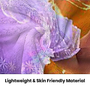 Abyx Fleece Blanket Throw Cute Lightweight Super Soft Cozy Sofa Bed Blankets Microfiber Throws for All Seasons 50''x40'' (ERSFV58-{id})