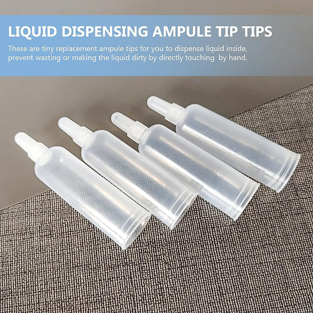 Beavorty 50pcs Ampoule set plastic ampule tips replacement ampule tips ampule dispensing tips applicator tips caps plastic bottle cutter ampule applicator tips bottle tips mini box cover