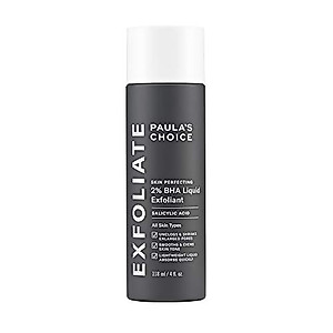 Paulas Choice--SKIN PERFECTING 2% BHA Liquid Salicylic Acid Exfoliant--Facial Exfoliant for Blackheads, Enlarged Pores, Wrinkles & Fine Lines, 4 oz Bottle