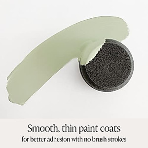 Chalk Style Painting Sponges - Set of 3-4” Round Reusable Handheld Sponge for Smooth Furniture Paint & Top Coat Application with No Brush Strokes - Washable Multi-Use Paint Applicator