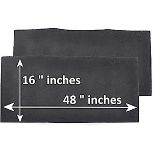 16x48 Cut-to-Fit Activated Carbon Filter Sheet (1 Pack) Multi-Use Charcoal Air Filter Pad for Air Purifiers, Air Conditioners, Air Vents
