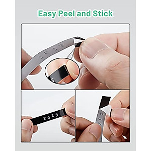 Suminey Embossing Tape Replacement for Dymo 3D Plastic Embossing Labels 1741670 for Embossing Label Maker, White on Black, 3/8'' x 9.8' for Organizer Xpress, Office Matte II, Motex, 5-roll Pack