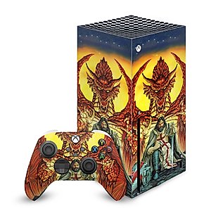 Head Case Designs Officially Licensed Ed Beard Jr Knight Templar Friendship Dragons Vinyl Sticker Gaming Skin Decal Cover Compatible with Xbox Series X Console and Controller Bundle