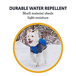 Ruffwear, Powder Hound Insulated, Water Resistant Cold Weather Jacket for Dogs, Aurora Teal, X-Small