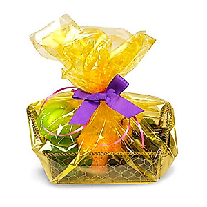 Hygloss Products Cellophane Roll – Cellophane Wrap for Crafts, Gifts, and Baskets 20 Inch x 12.5 Feet, Yellow, Model: n/a