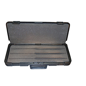 Sturdy Plastic case with Foam Inserts to Hold 3 Hydrometers up to 15" Length