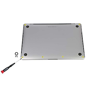 Silver Pentalobe Bottom Case Screws and Pentalobe Screwdriver Compatible with MacBook Retina 15-inch A1707 and A1990, Year 2016-2020