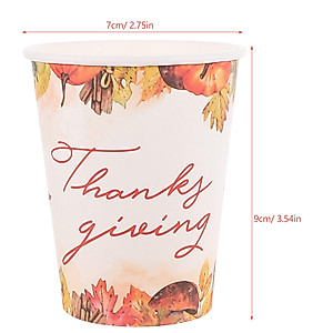 Kichvoe 20pcs Office Water Cup Fall Party Paper Cups Office Paper Cup Thicken Paper Water Cups Thanksgiving Paper Cups Paper Ice Cream Cups Paper Water Holder Paper Cup for Drinking