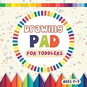 Drawing Pad For Toddlers 1-3: Square Blank Paper Journal For Drawing, Doodling, Writing & Sketching | Large Drawing Book 100 Pages