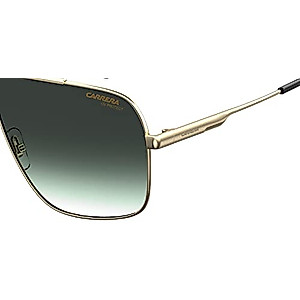 Carrera Carrera 1018/S 2M2 Gold Metal Aviator Sunglasses Green Gradient Lens, 63-11-145