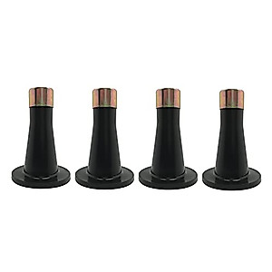 King's Brand Furniture - Plastic Bed Frame Glide Legs to Replace Wheels, Set of 4 Glides