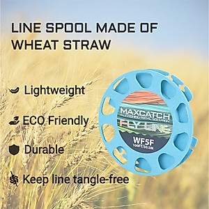 Maxcatch ECO Floating Fly Fishing Line Weight Forward Design with Welded Loop (3F,4F,5F,6F,7F,8F) (Fly Line-Orange (New), WF3F-100FT)