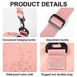 YSSOA Gym Bag for Women and Men, Waterproof Duffel Bag Shoes Compartment, Lightweight Carry, Pink, 19 Inch