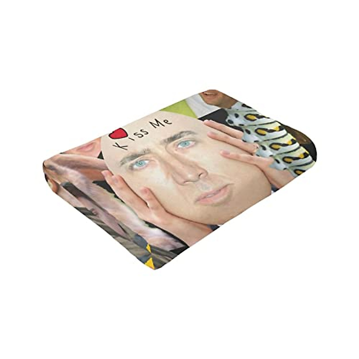 Blanket Nicolas Cage Soft and Comfortable Warm Fleece Blanket for Sofa,Office Bed car Camp Couch Cozy Plush Throw Blankets Beach Blankets