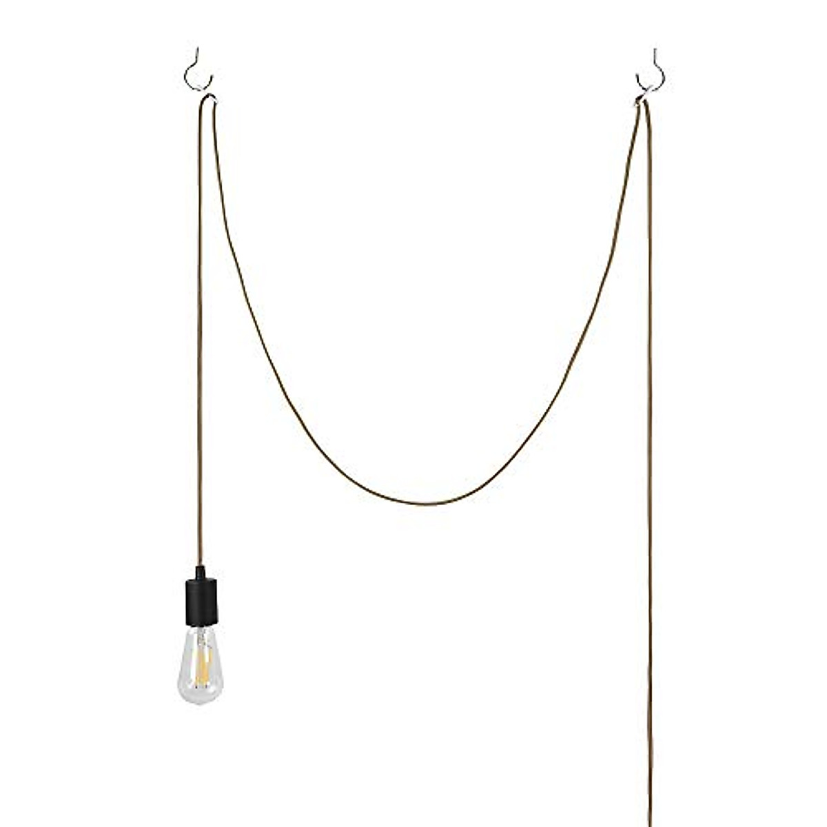 YaoKuem Pendant Lighting, Plug in Hanging Light Kits with ON/Off Switch, 15 Feets Cord Kits, Bulb NOT Included, 3-Pack