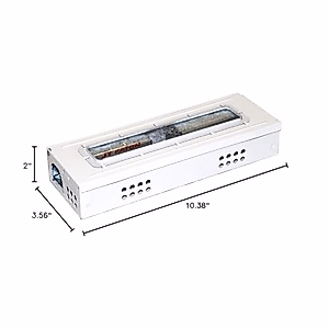 JT Eaton 423CL-WH Little Pete Slim Multi Catch Mouse Trap with Clear Lid and White Powder Coat, No Bait Needed, Pack of 12