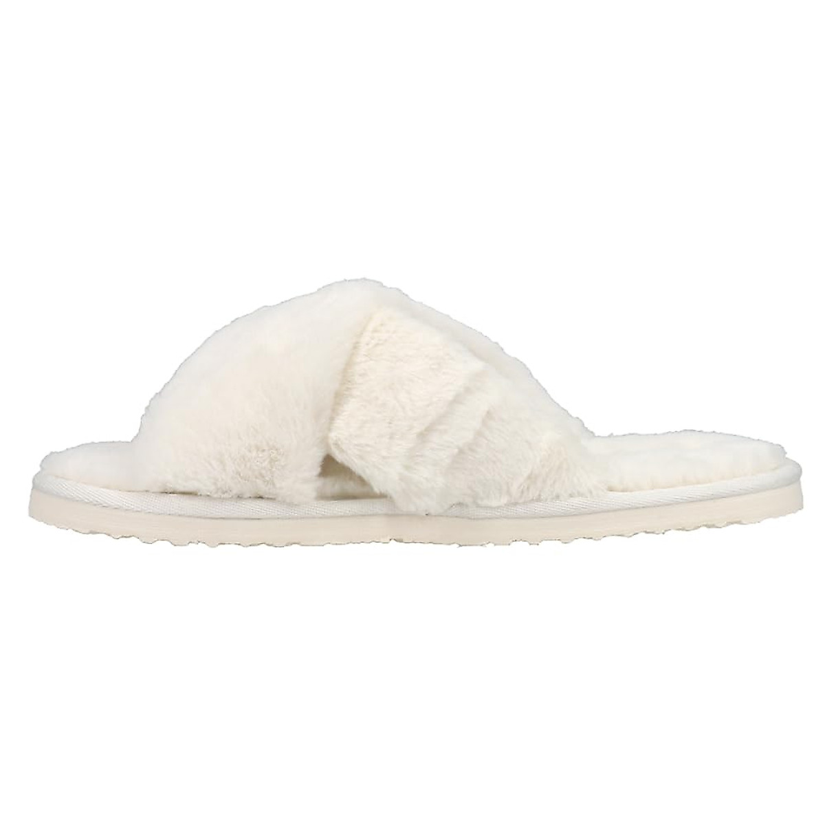 Puma Womens Fluff X Strap Logo Slide Athletic Sandals Casual - Off White - Size 7 M