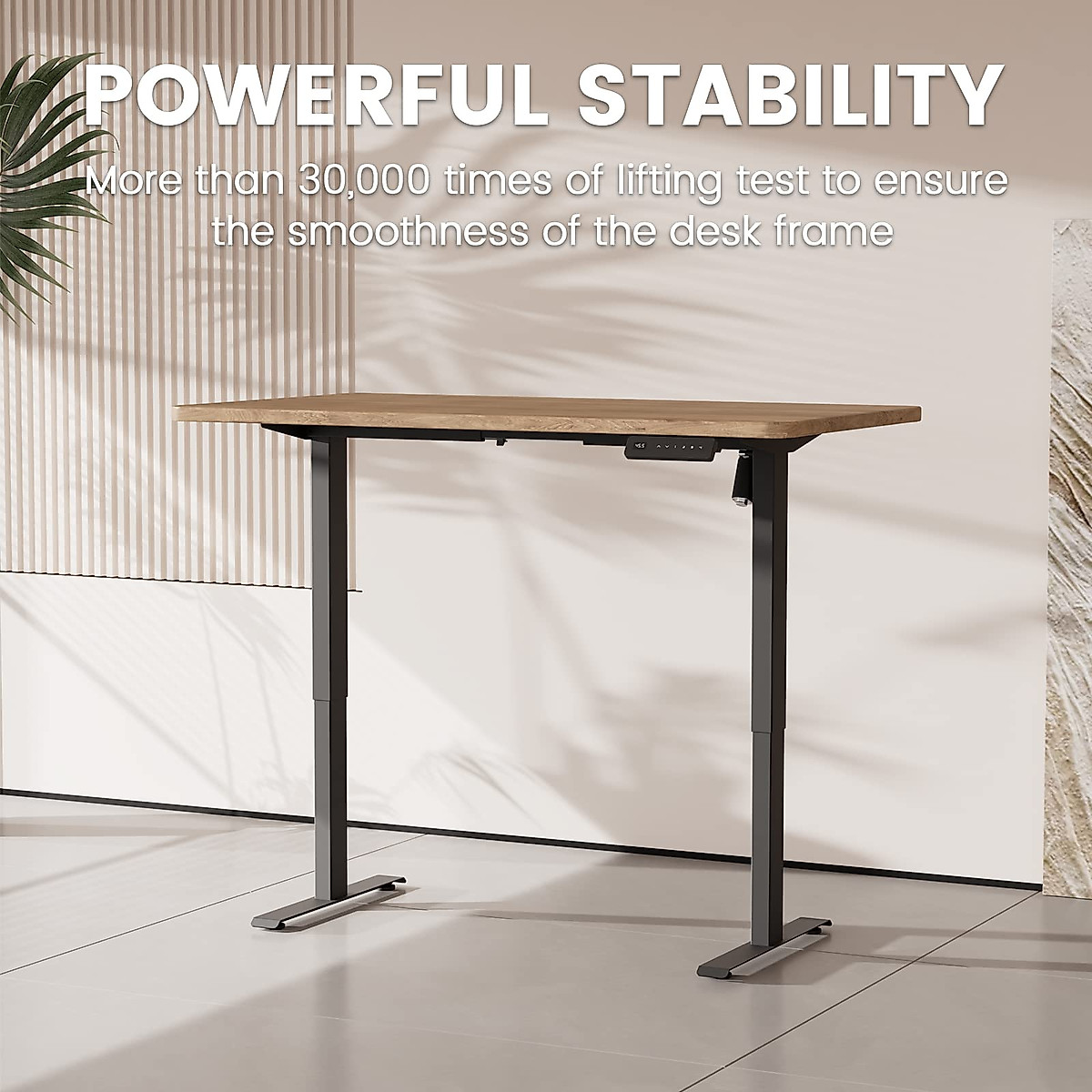 IWEICARE Computer Workstations Electric Adjustable Standing Desk Frame, Stand up Desk Frame, Sit Stand Desk Legs with Memory Function, Black Frame Only