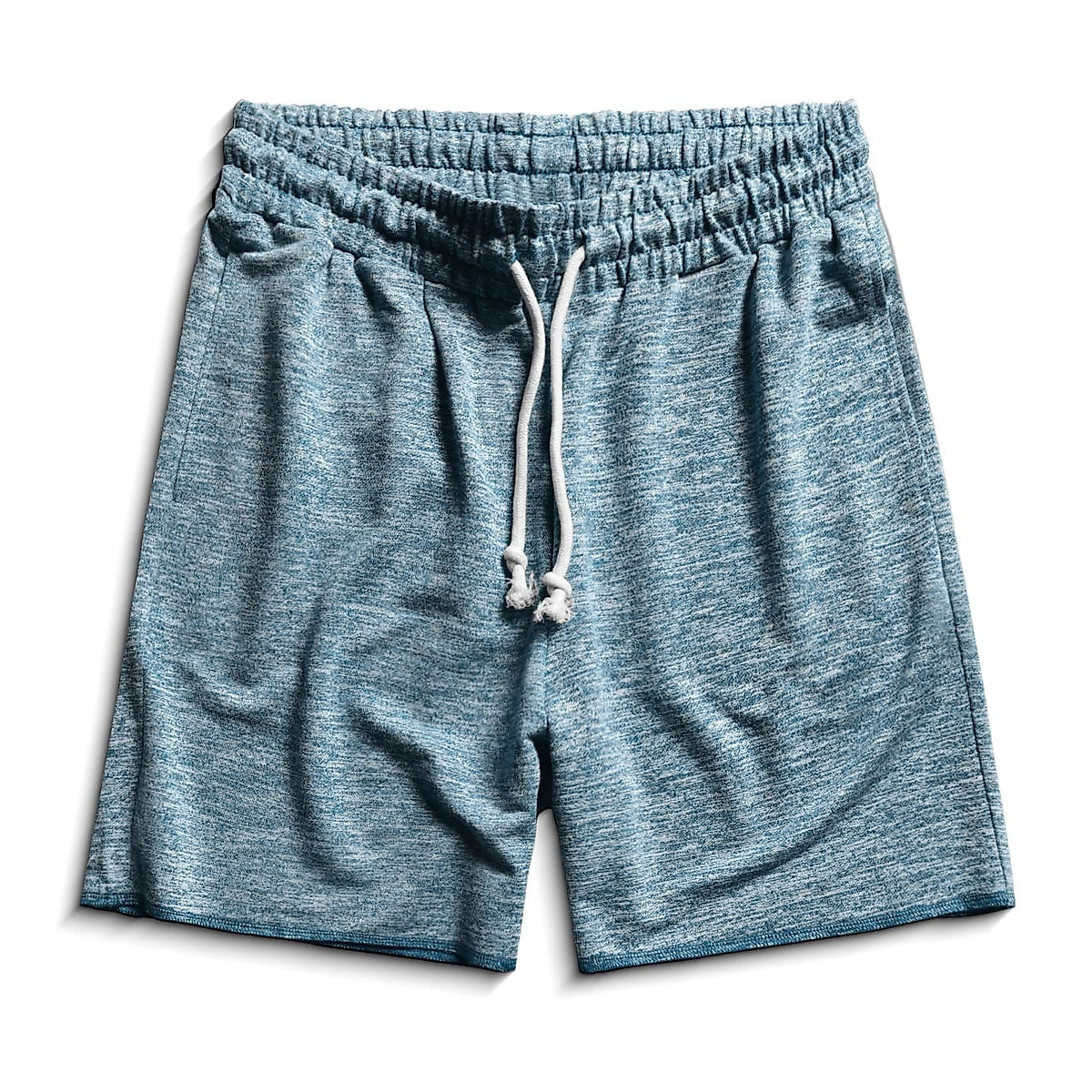 Lounge Shorts Men 6 Inch Comfy with Pockets(Marled Blue,XL)