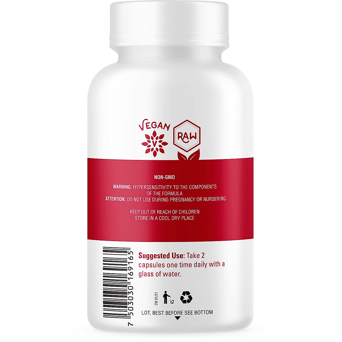 OS Organic Side - Organic Cranberry 60 Capsules - Prevention of UTI - Certified USDA - Non GMO - Vegan