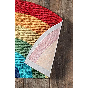 Novogratz by Momeni Rugs Cucina Half Moon Rainbow Kitchen Mat 1'5" x 2'10", (Model: CUCINCNA12MTI152A)