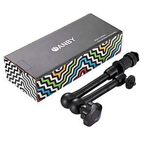 WANBY 11 Inch Articulating Friction Magic Arm Adjustable w/Hot Shoe Mount 1/4'' Tripod Screw for Camera Rig, LCD Monitor, LED Flash Lights (11'Arm)