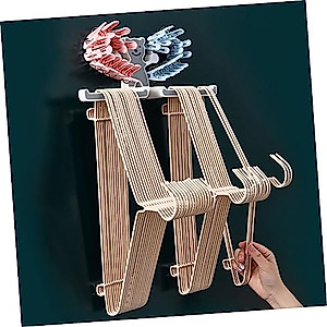 HOOTNEE 2Pcs Hanger Storage Rack Paper Towel Shelf Paper Towel Holder Wall Hooks for Coats Metal Clothes Hangers Wall Mounted Shelves for Storage Metal Storage Rack Shower Towel Stand pp