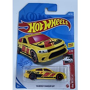 Hot Wheels - '15 Dodge Charger SRT - Yellow - Rescue - 7/10