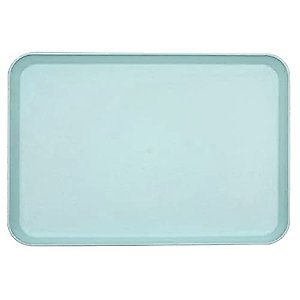 Fast Food Trays 10x14 Wheat Straw, Rectangular Serving Platter, Lunch Dinner Tray, Cafeteria Trays for Appetizer Snack Cafe Tea Outdoor Party, Dishwasher Safe (Green)