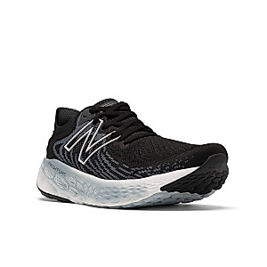 New Balance womens Fresh Foam 1080 V11 Running Shoe, Black/Thunder, 7.5 US