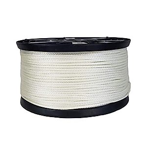 3/16 inch Nylon Rope - 1000 Foot Spool - Knotrite | 100% Nylon - Solid Braid - Dyeable - Industrial Grade